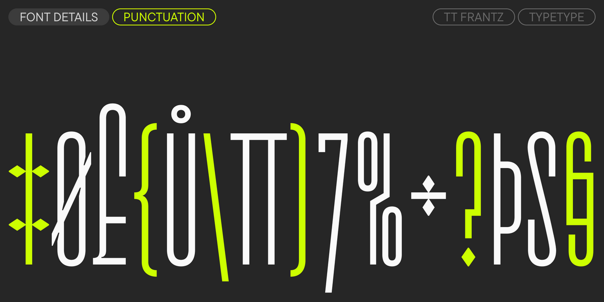TT Frantz Font - Download Free Trial & Buy | TypeType®