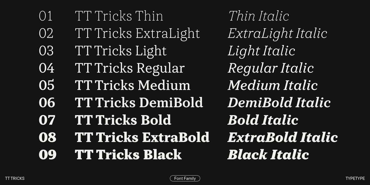 Fuente TT Tricks: descarga la prueba gratuita y compra | TypeType®