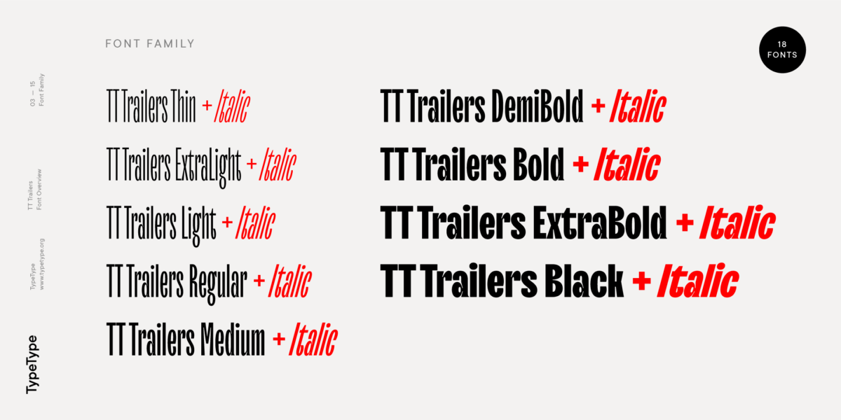 Fuente TT Trailers: descarga la prueba gratuita y compra | TypeType®