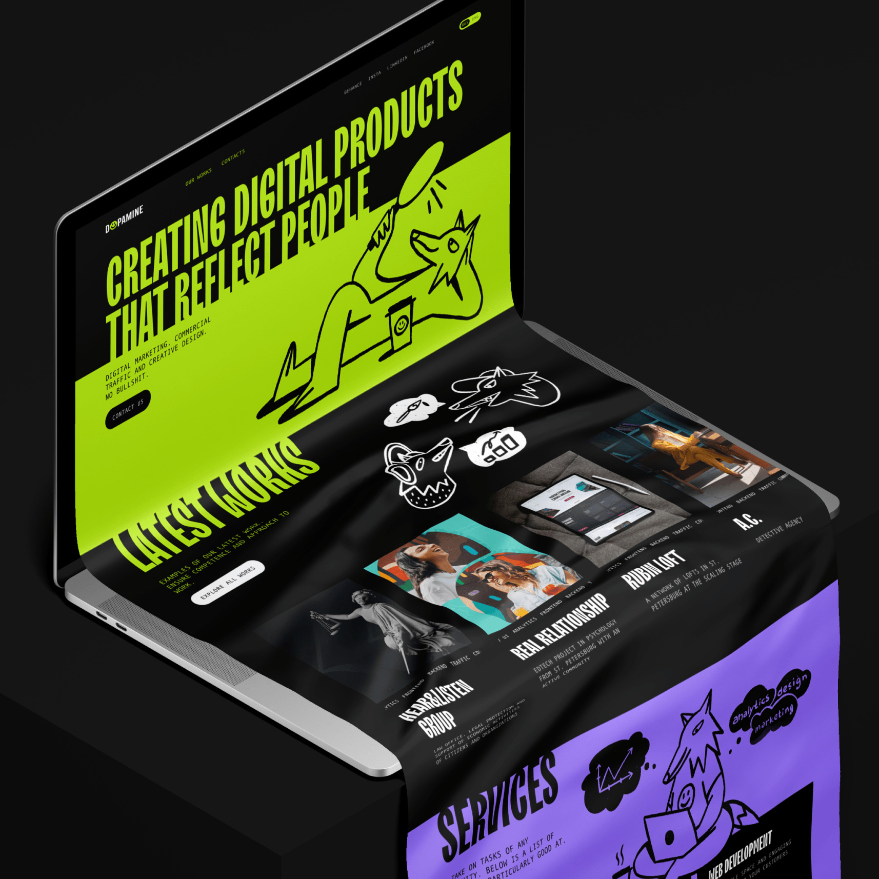 Dopamine - website font design | TypeType®