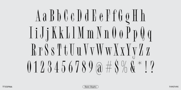 TT Espina Font - Download Free Trial & Buy | TypeType®