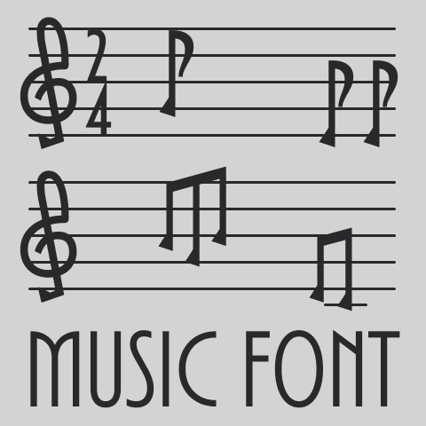 Music font | TypeType®