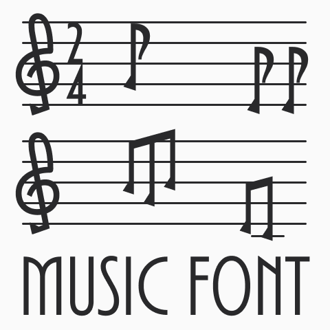 Music font | TypeType®