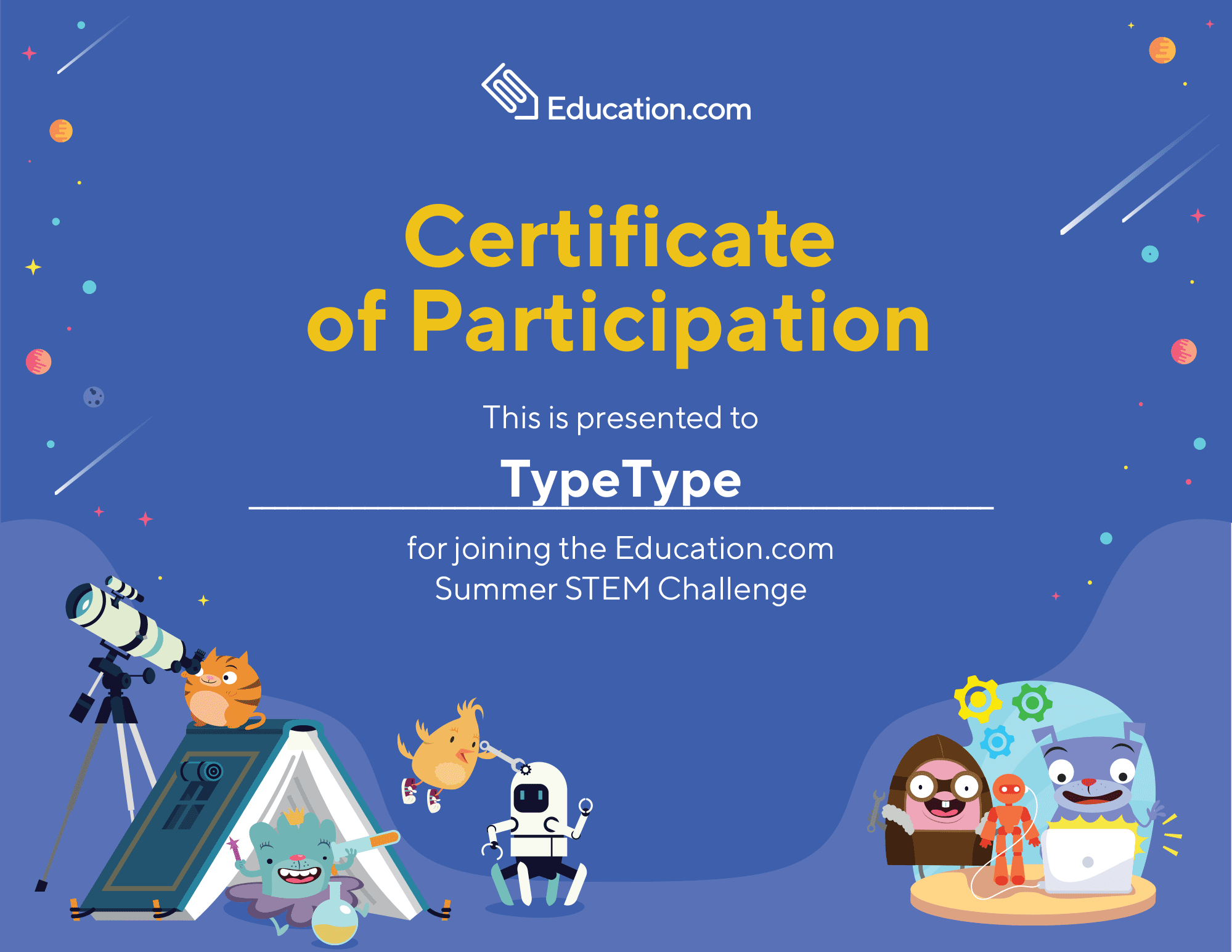 Education.com platform - signature font | TypeType®