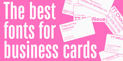 Best Fonts for Business Cards: 10 Amazing Eye-Catching Options | TypeType®