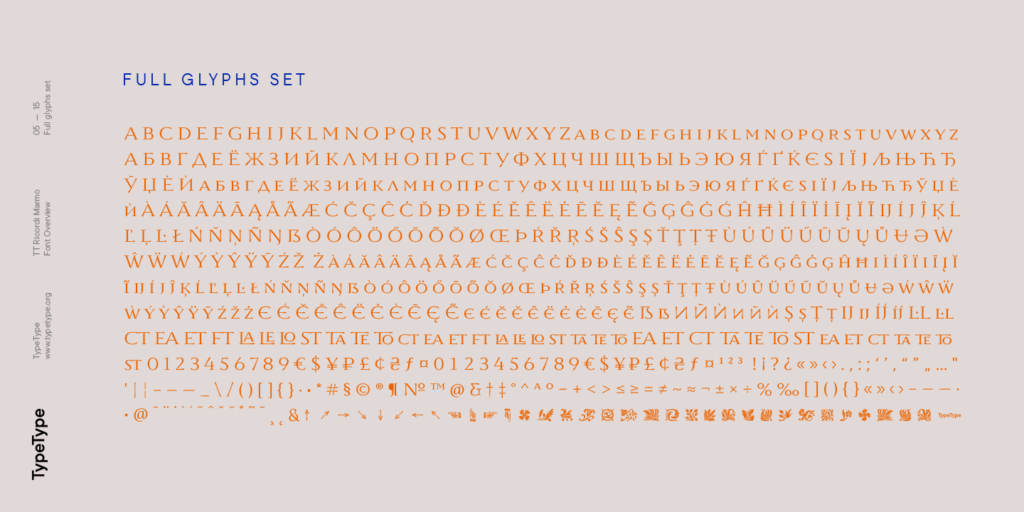 TT Ricordi Marmo Font - Download Free Trial & Buy | TypeType®