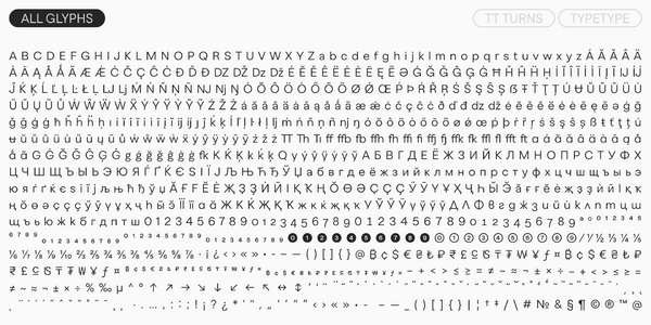 TT Turns Font - Download Free Trial & Buy | TypeType®