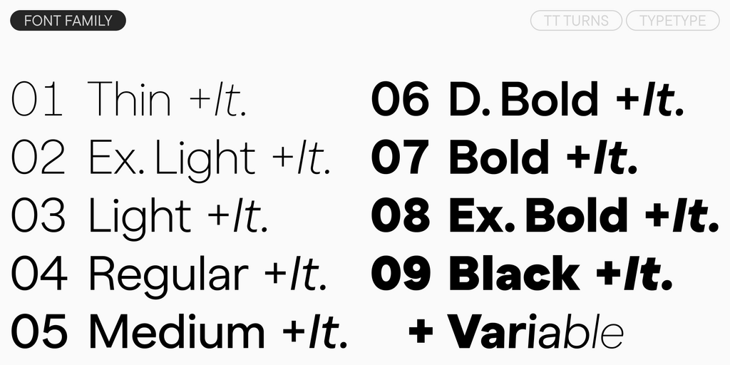 TT Turns Font - Download Free Trial & Buy | TypeType®